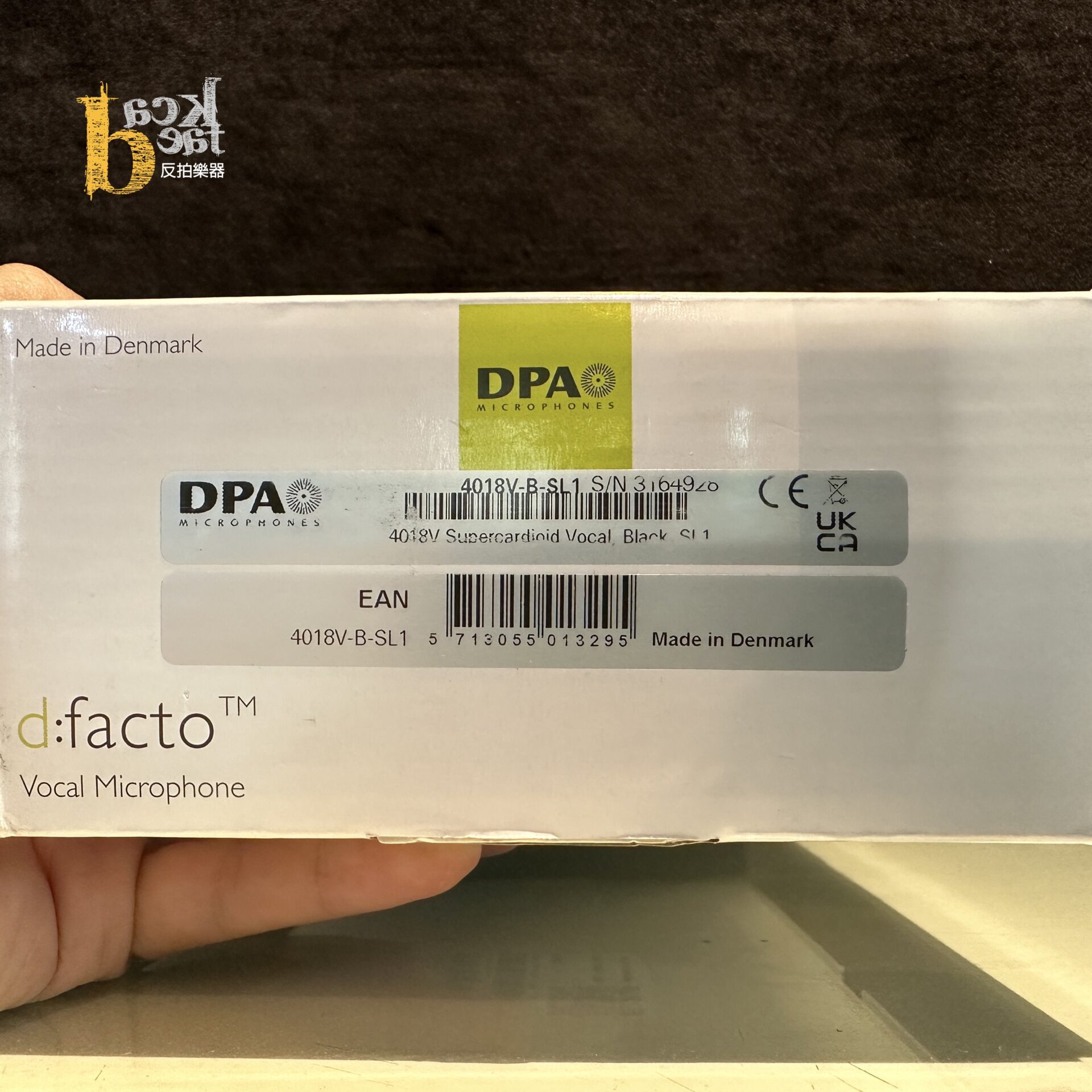 DPA D:FACTO 4018V-B-SL1 無線麥克風 純音頭 含CASE | 反拍樂器