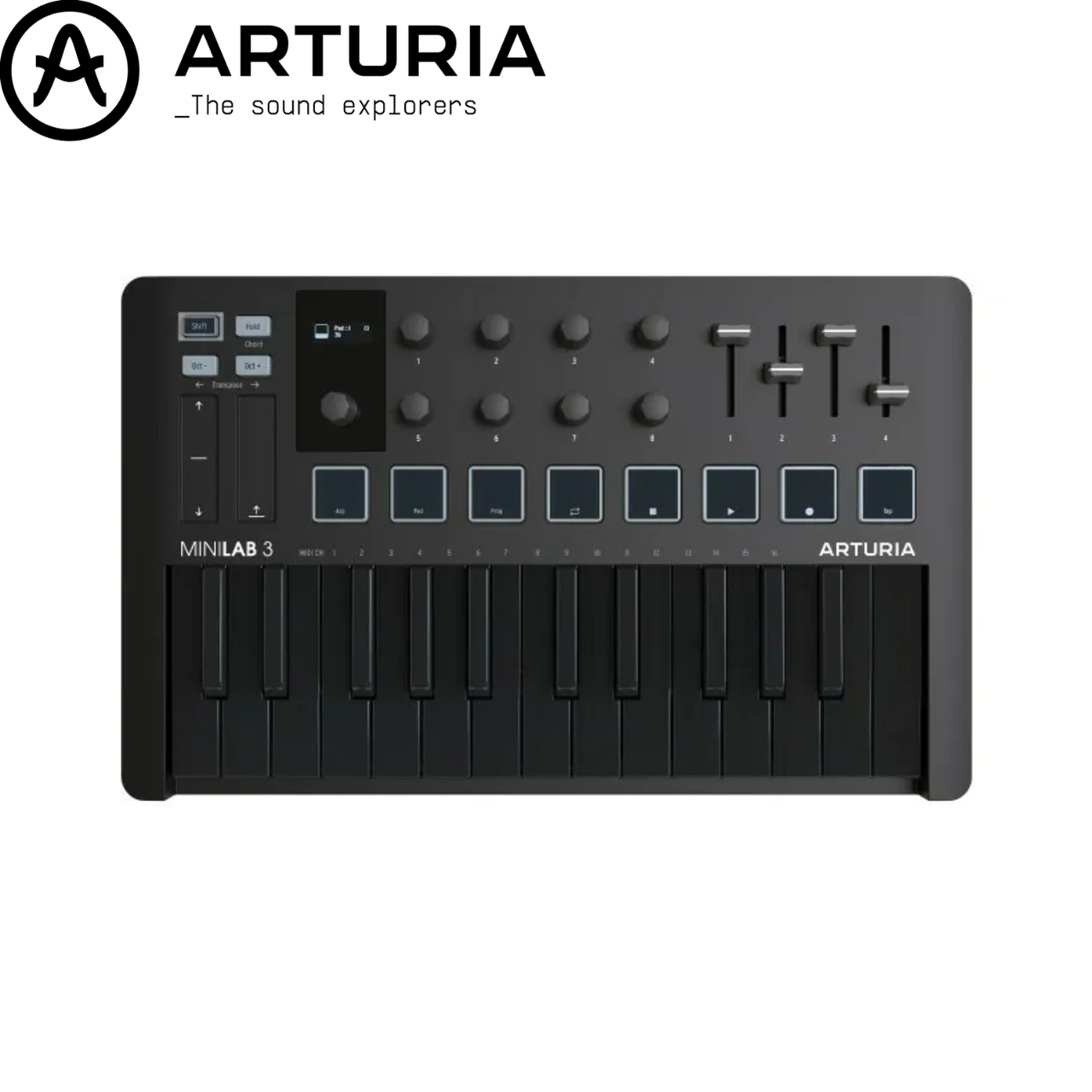 Arturia MiniLab MK3 25鍵MIDI 控制器 全黑色 | 反拍樂器