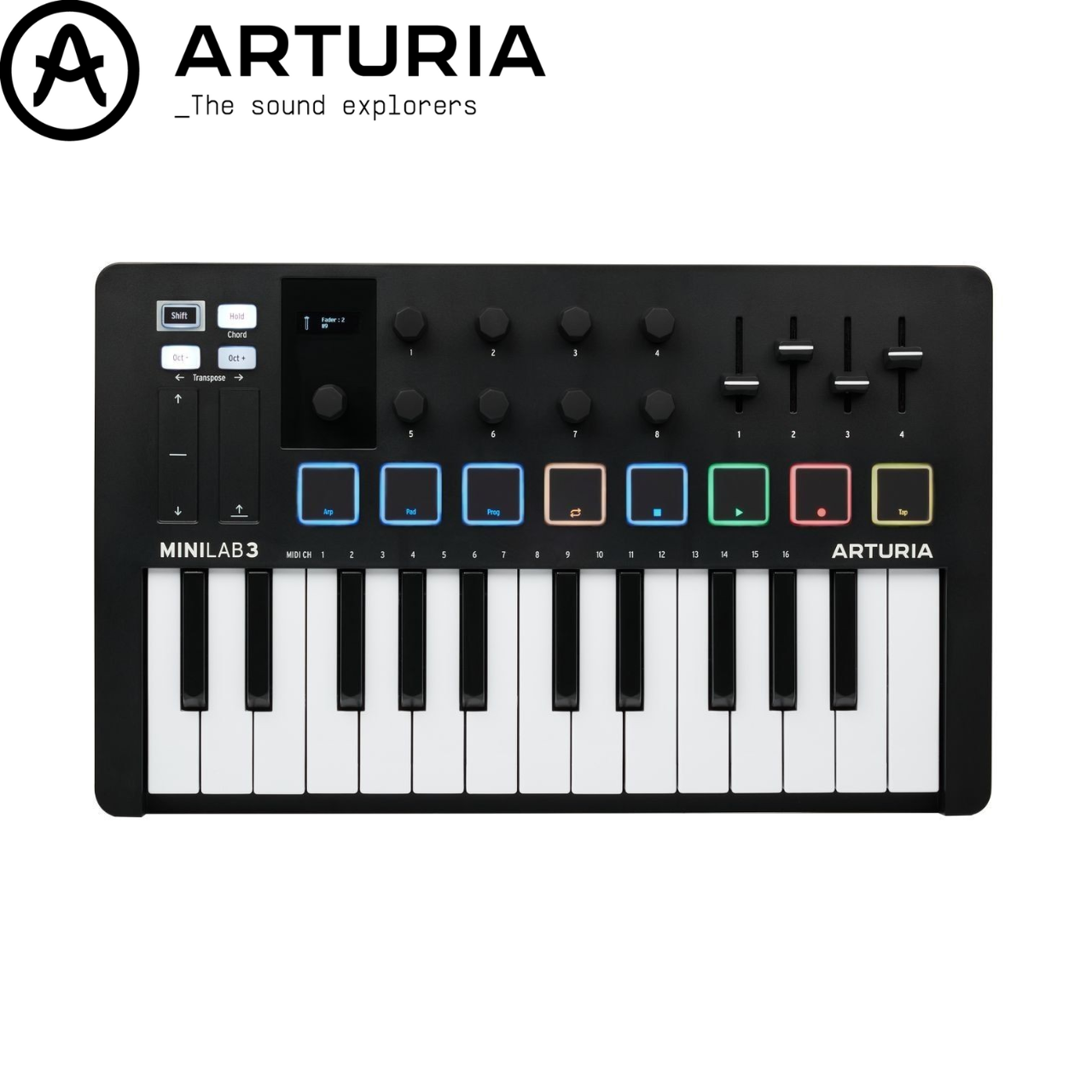 Arturia MiniLab MK3 25鍵MIDI 控制器 黑色 | 反拍樂器